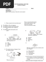 Science Form 3 July Test | PDF | Chemical Compounds | Pollination