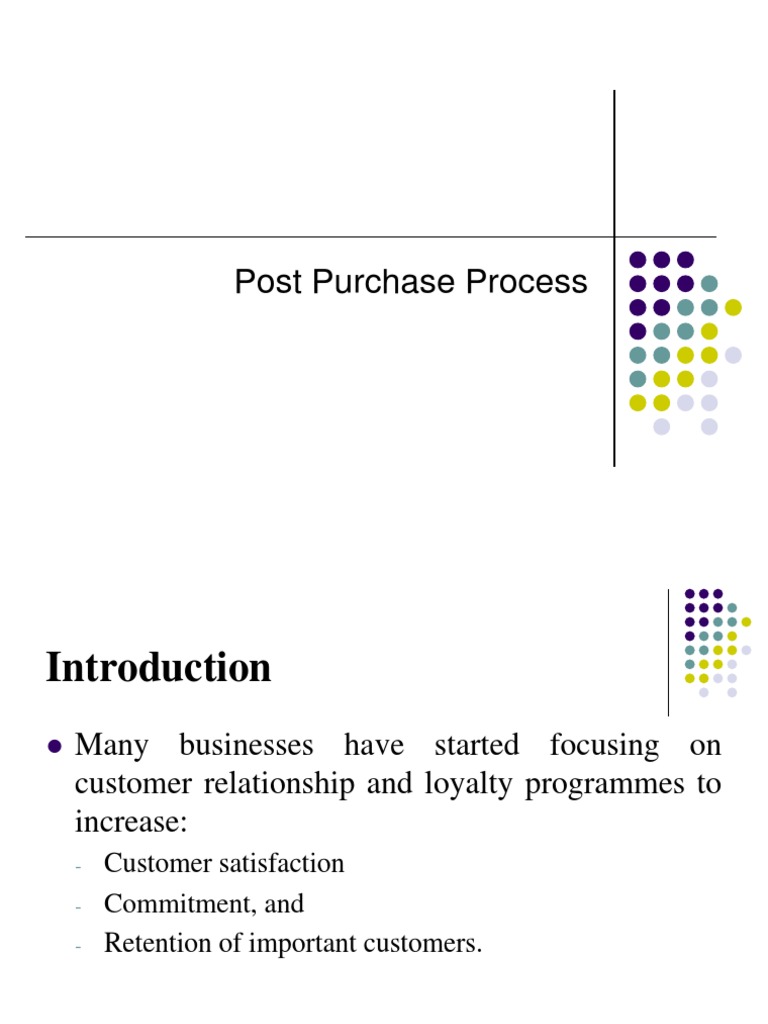 Post Purchase Process | PDF | Brand | Marketing
