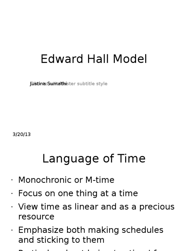Edward Hall Model | PDF