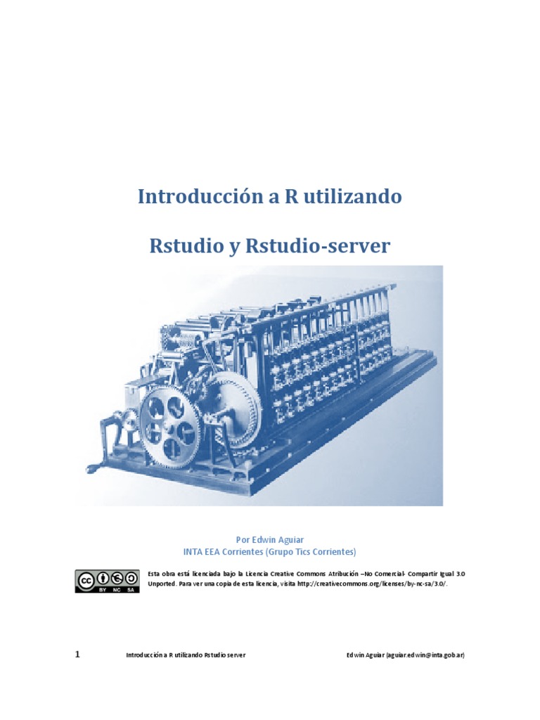 Introducción A R Utilizando Rstudio Server | PDF | Interfaz de línea de ...