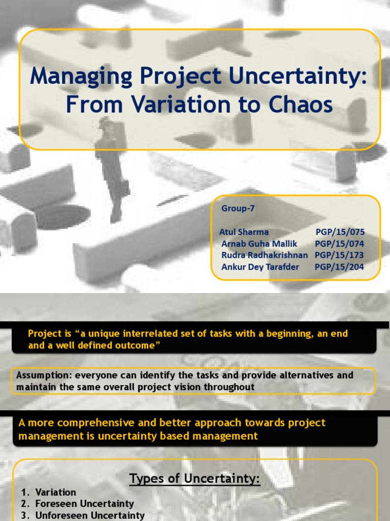 Project Management_ Managing Project Uncertainty_From Variation to ...