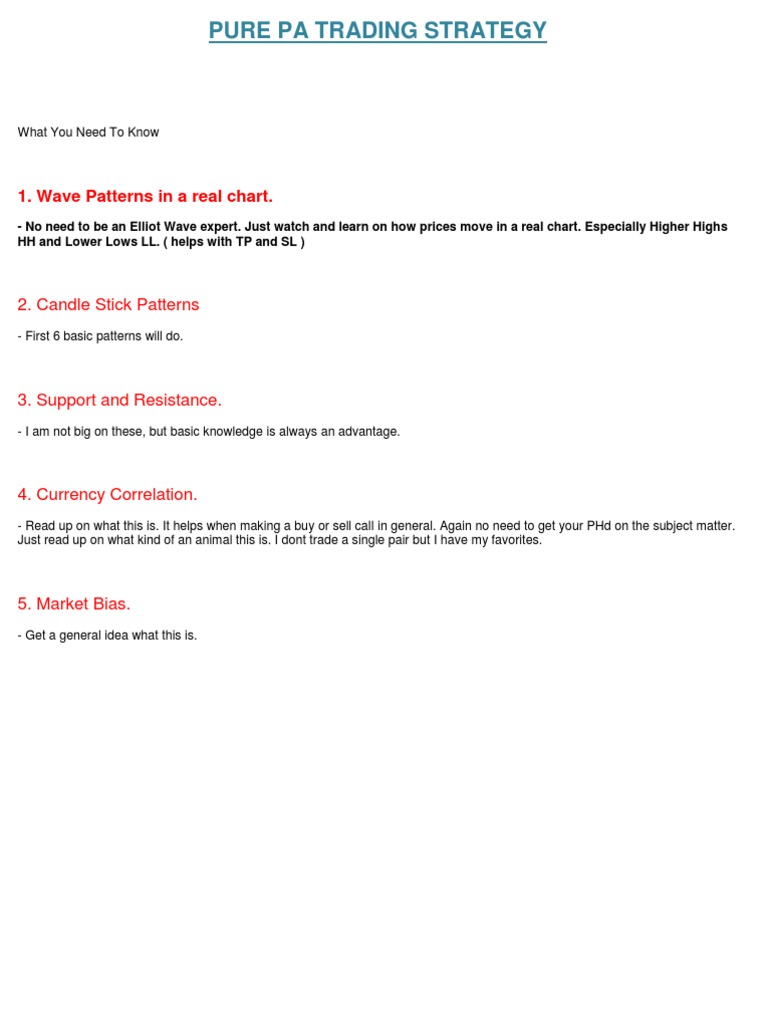Pure Price Action Trading Guide | PDF | Business
