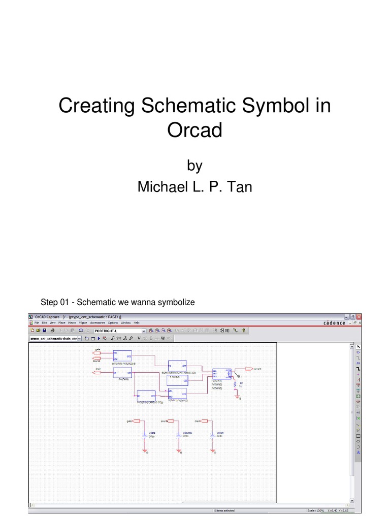 Creating Schematic Symbol in Orcad | PDF