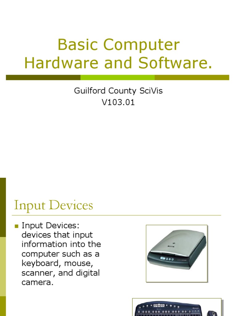 Basic Computer Hardware and Software | PDF