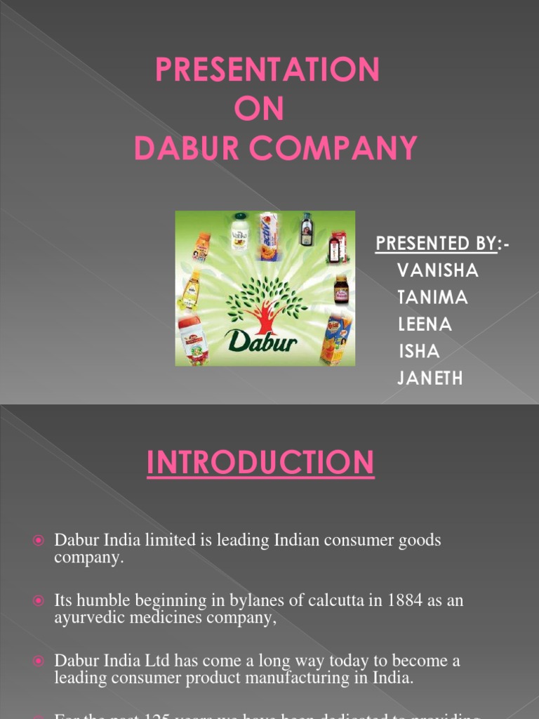 Dabour Company | PDF | Ayurveda | Brand