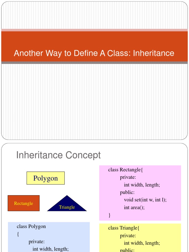 Inheritance In C Pdf Inheritance Object Oriented Programming Class Computer Programming