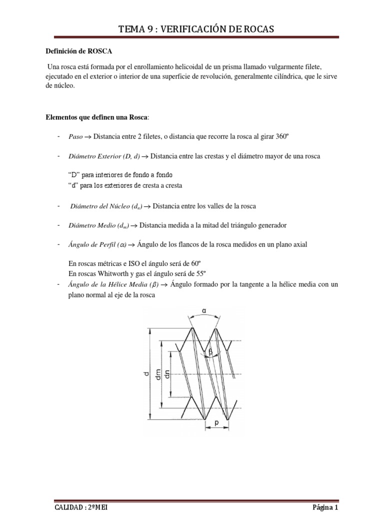 ROSCA | PDF | Tornillo | Triángulo
