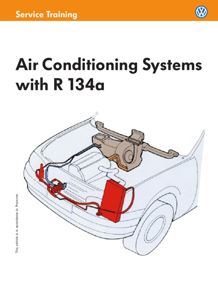 Air Conditioning Systems With R 134a: Service Training | PDF | Gas ...