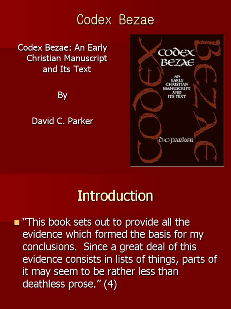 Codex Bezae | Acts Of The Apostles | Codex