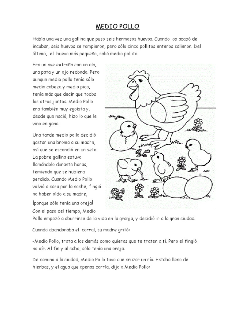Cuento Medio Pollo | PDF