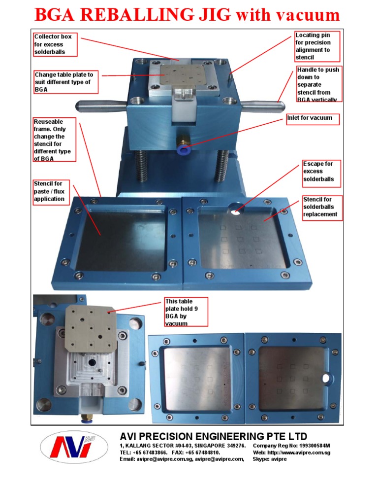BGA Reballing Jig With Vacuum | PDF