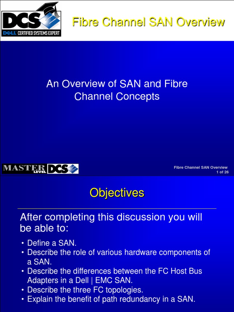 An Overview of SAN and Fibre Channel Concepts | PDF | Network Topology ...