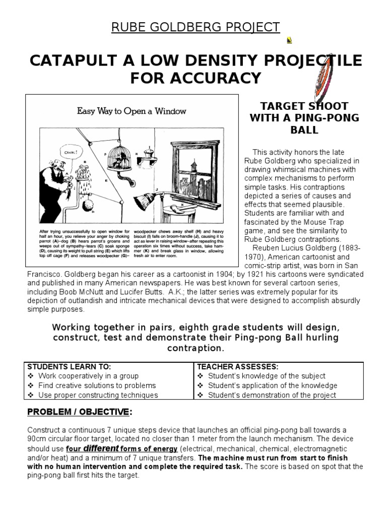 Rube Goldberg Project (Gen. Ed) | PDF | Nature