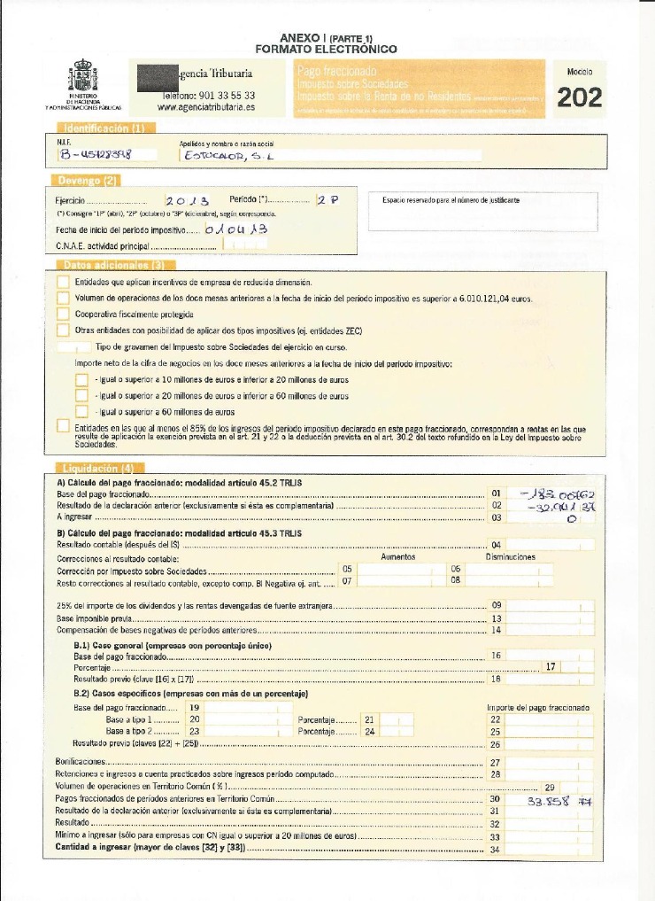 Modelo 202 2P Completo PDF | PDF