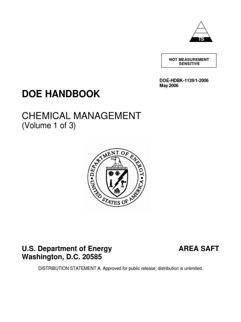 Doe Handbook: Chemical Management | PDF | Safety | Occupational Safety ...