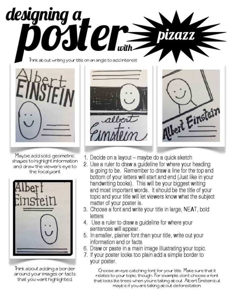 Designing A Poster Handout | PDF