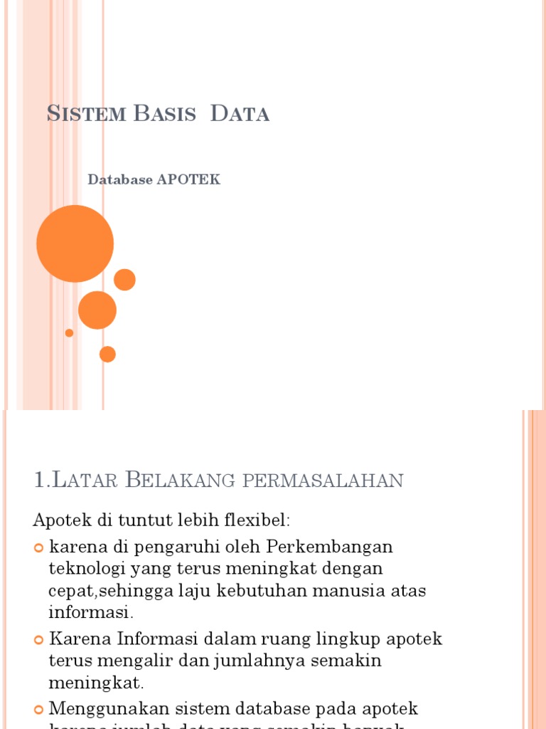 Basis Data (Apotek) | PDF
