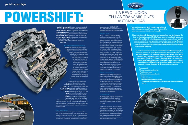 Transmisión Ford PowerShift: Innovación Automática | PDF | Tecnología