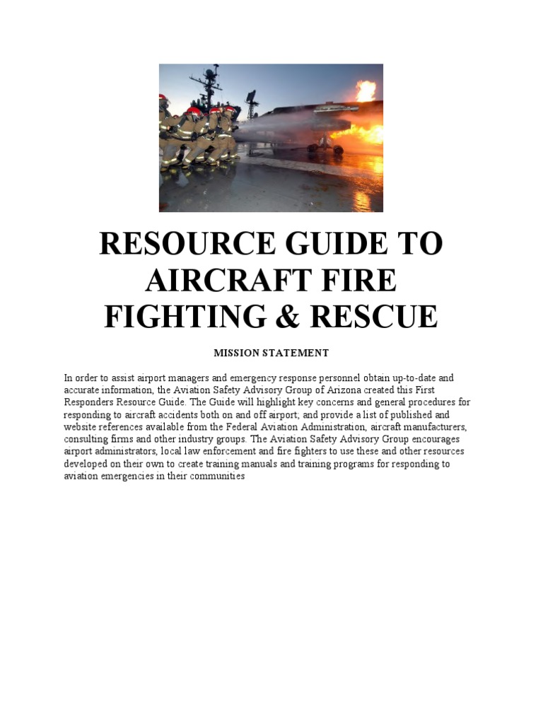 Arff Guide | Download Free PDF | Airport | Firefighter