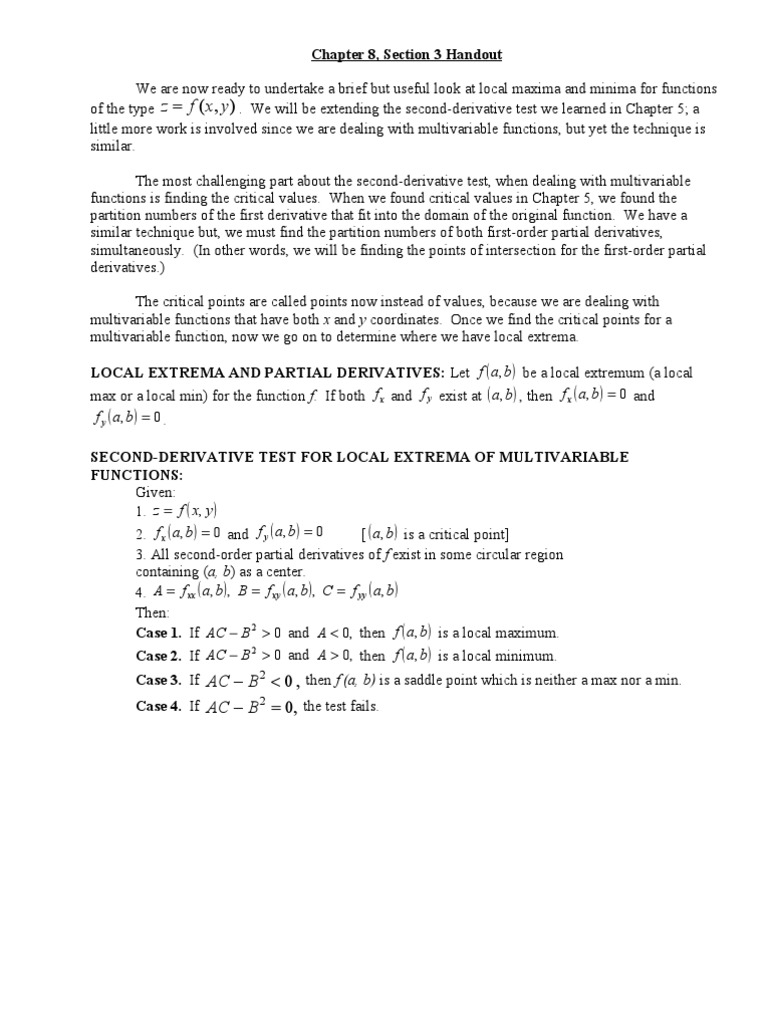 Math 121 Chapter8 Section3 Handout | PDF | Teaching Methods & Materials | Science & Mathematics