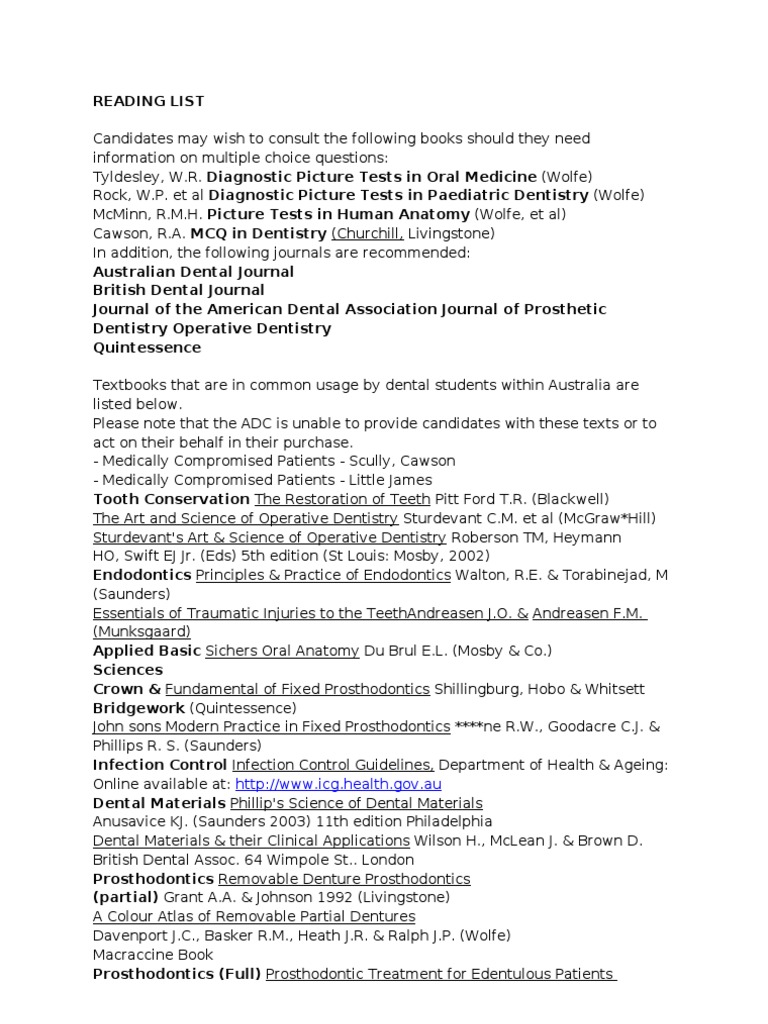 ADC Books Important Part 2 | PDF | Dentistry | Prosthodontics
