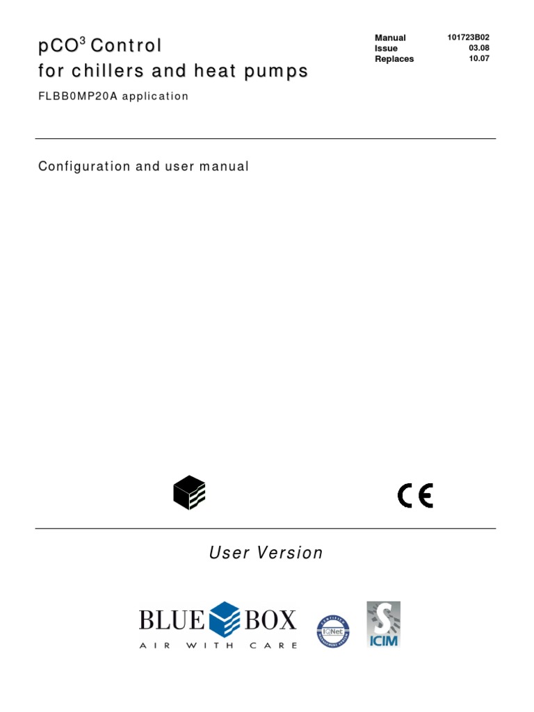 101723b02 Pco3 Chiller - User | PDF | Gas Compressor | Heat Pump