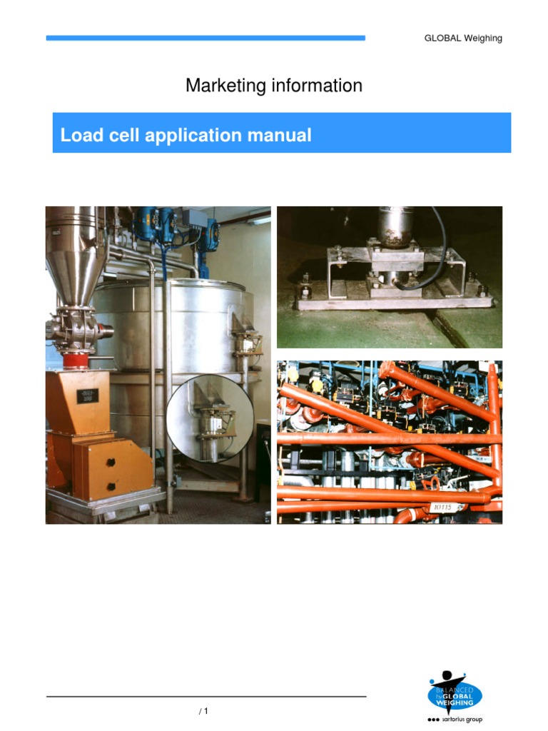 Load Cell Application Manual | PDF | Weight | Force