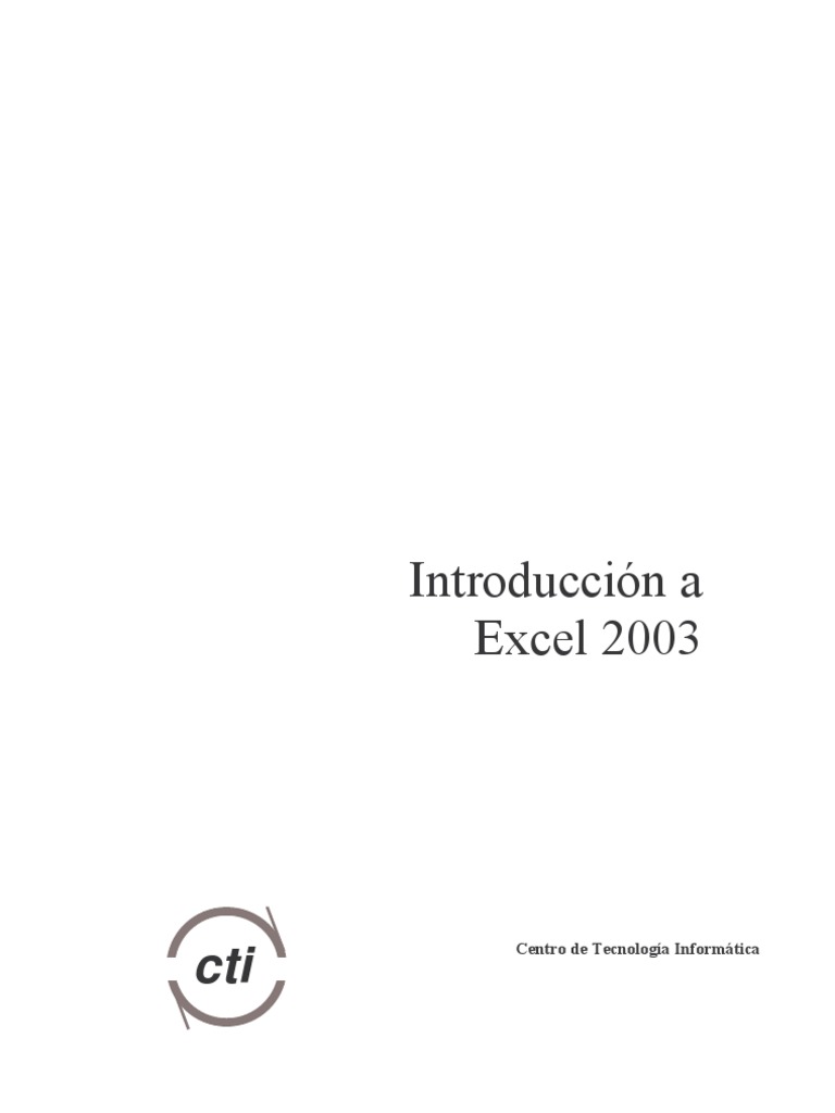 Excel 2003 | PDF