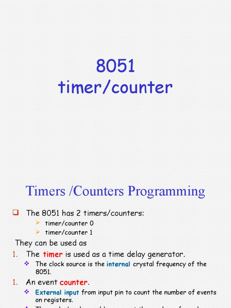 5 Timer (Part 1) | PDF | Timer | Frequency