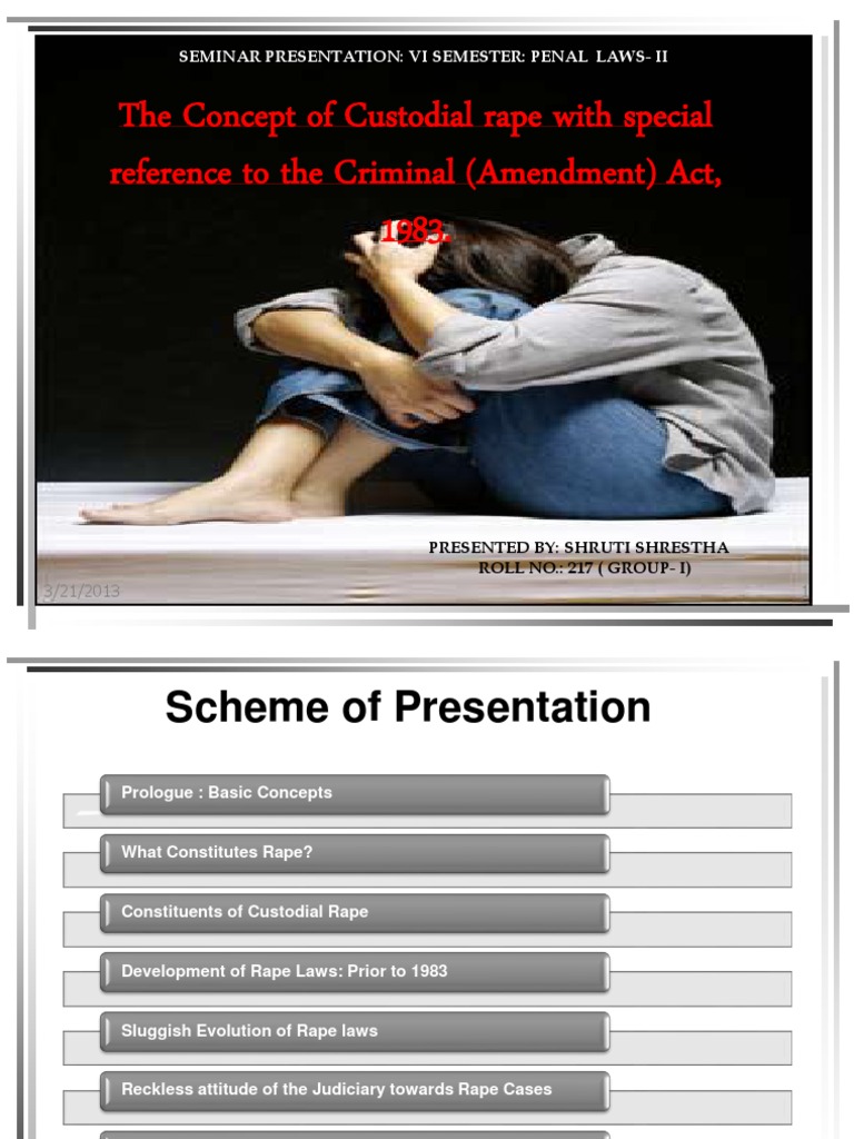 Custodial Rape | PDF | Rape | Consent