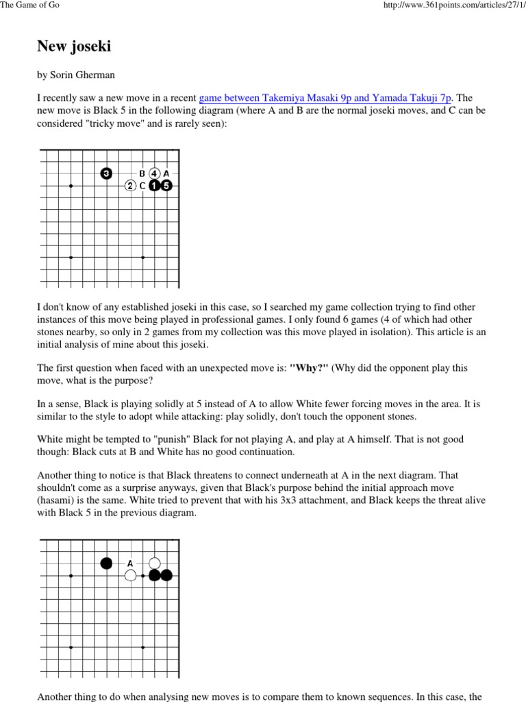 New Joseki | PDF