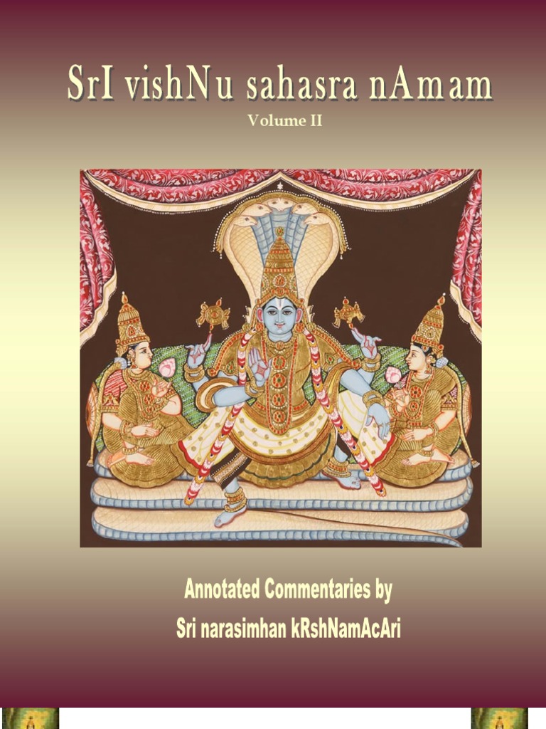 vishnu_sahasra_namam_vol2.pdf | Bhagavan | Hindu Literature