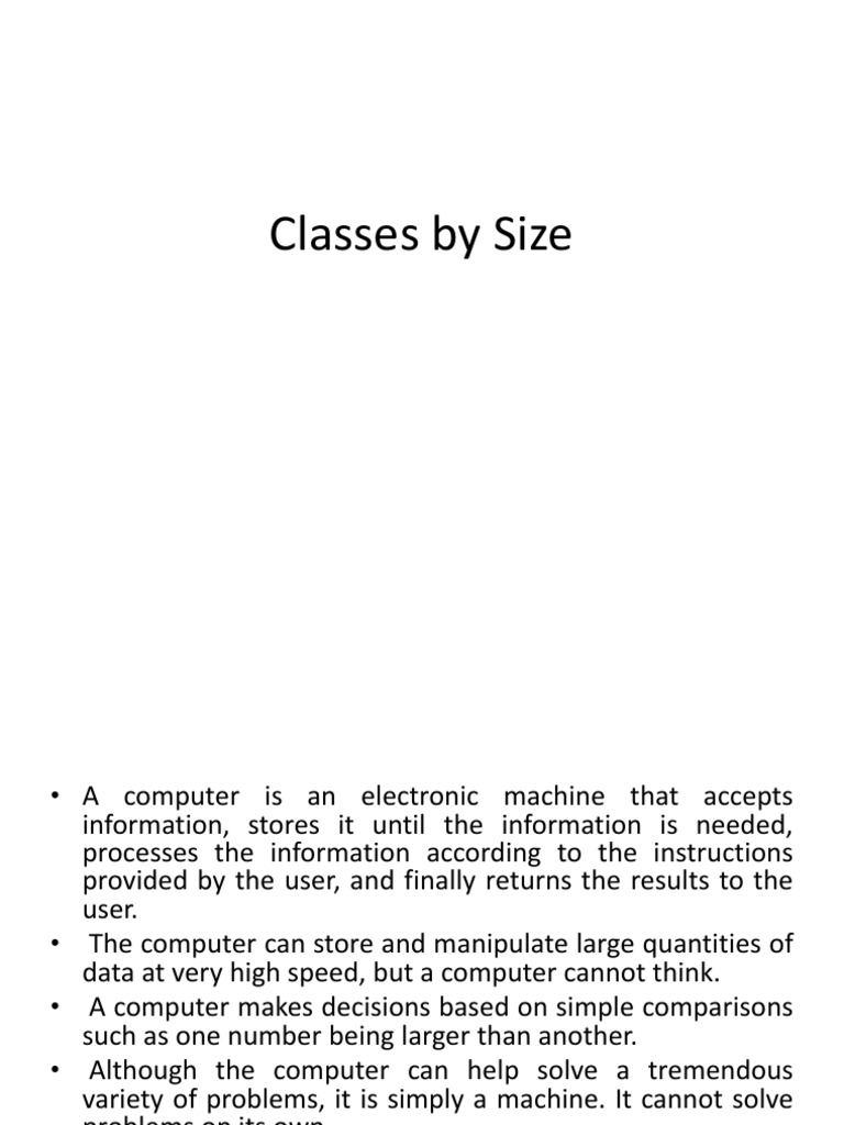 Classification of Computer | PDF | Desktop Computer | Laptop