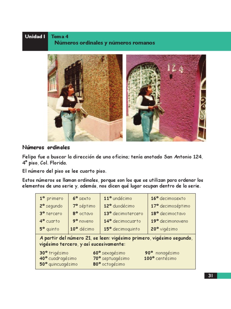 Numeros Ordinales y Romanos | PDF | Comunicación escrita | Codificaciones