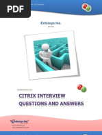 Citrix Interview Questions | PDF | Remote Desktop Services | Internet Information Services