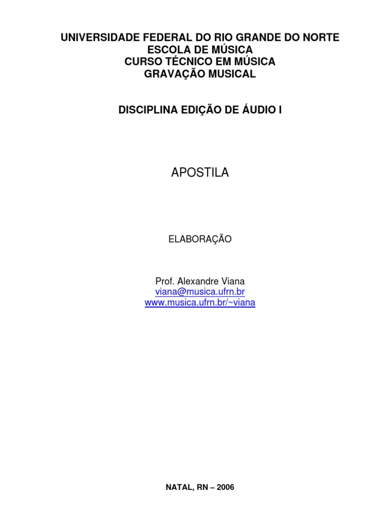Apostila Sound Forge | PDF | Decibel | Som