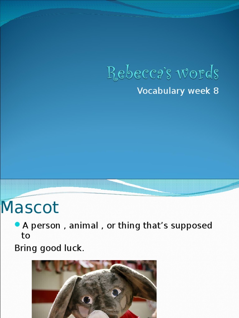Vocabulary Week 8: Key Terms Explained | PDF