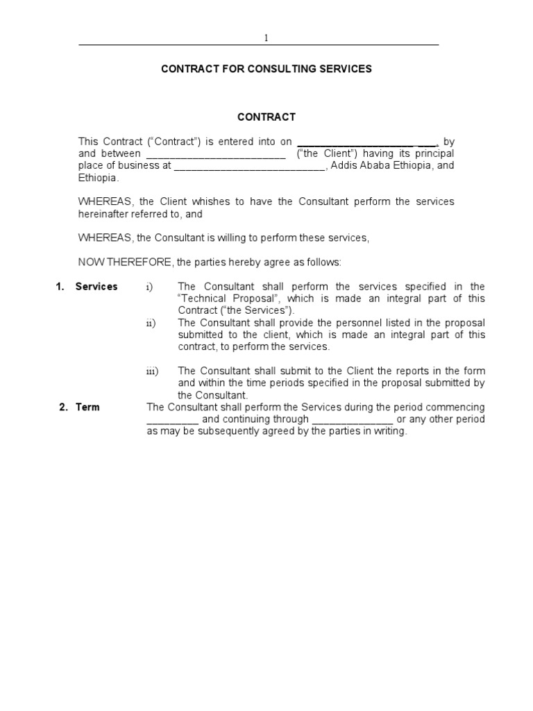 Draft Contract For Valuation Works | PDF | Consultant | Justice