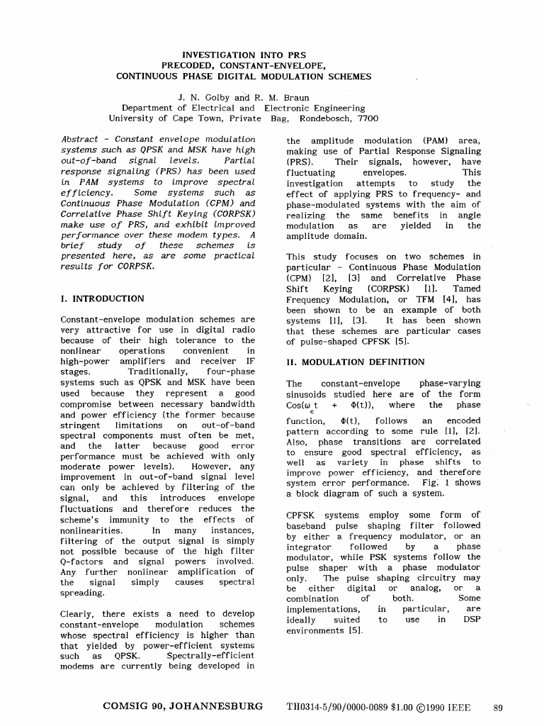 Comparison Of Modulation Download Free Pdf Modulation Sampling Signal Processing