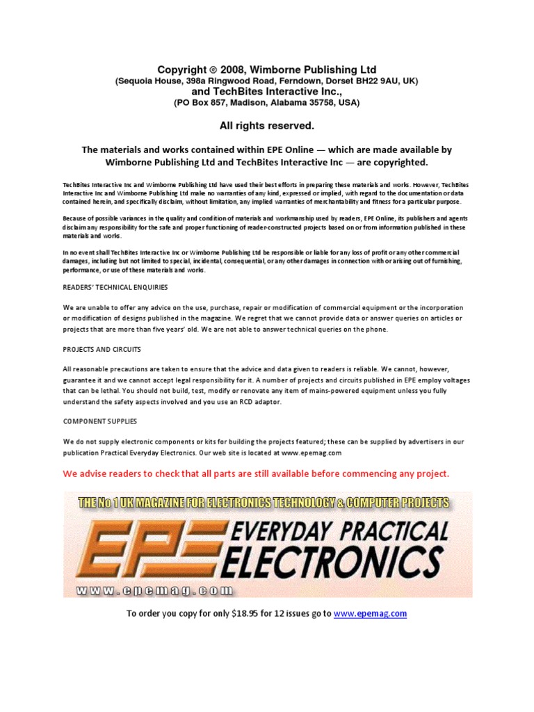 Picaxe Projects by Enigma Part 1 | PDF | Pic Microcontroller ...