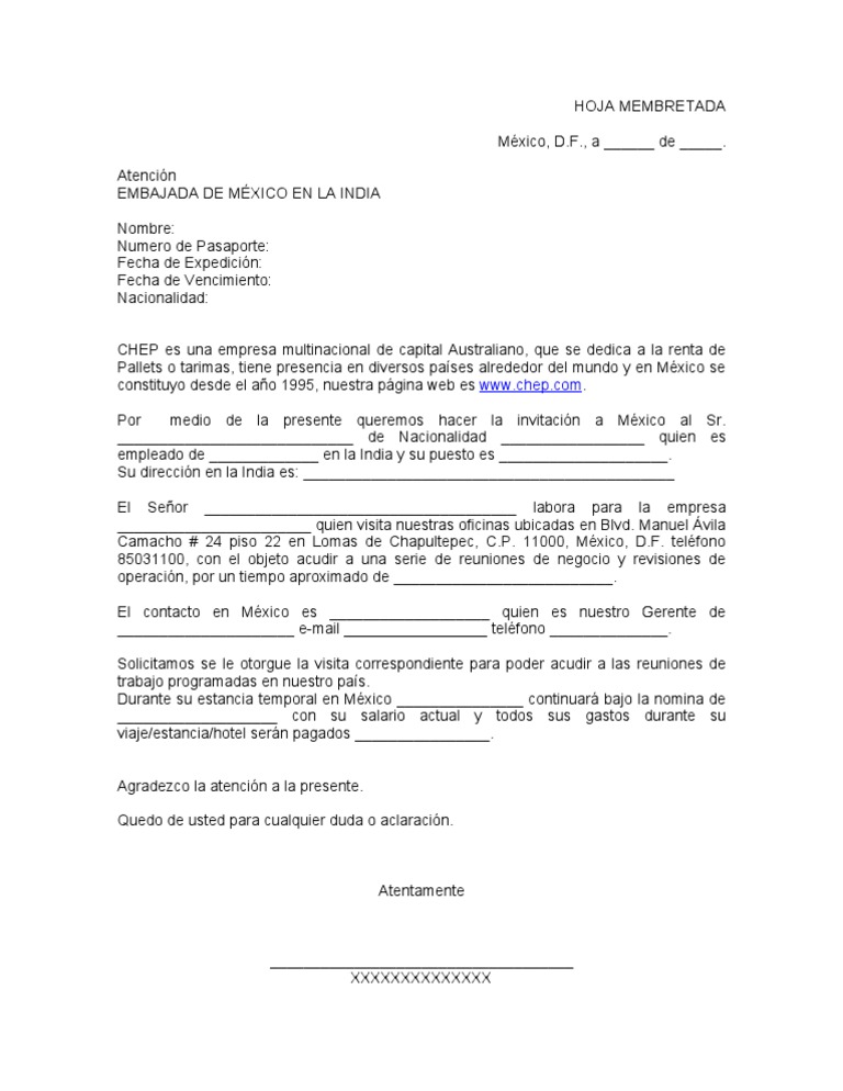 Carta Embajada | PDF