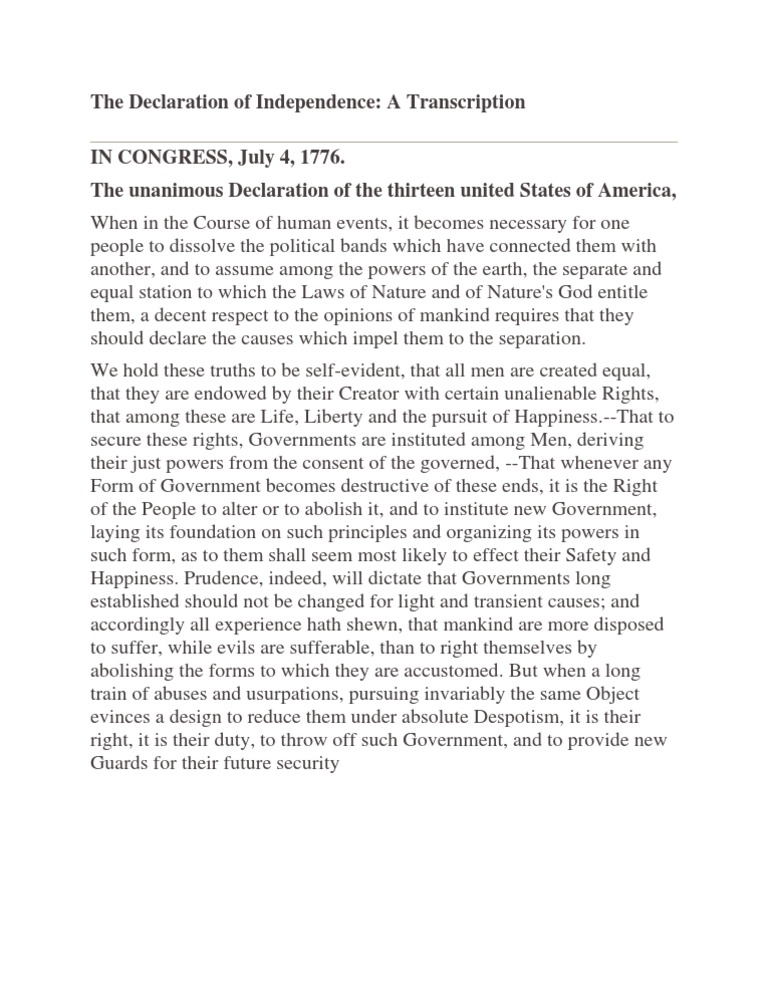 Founding Principles of Freedom | PDF