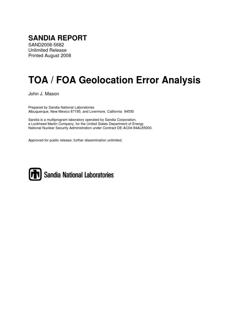 Geolocation Error Analysis | PDF | Normal Distribution | Standard Deviation