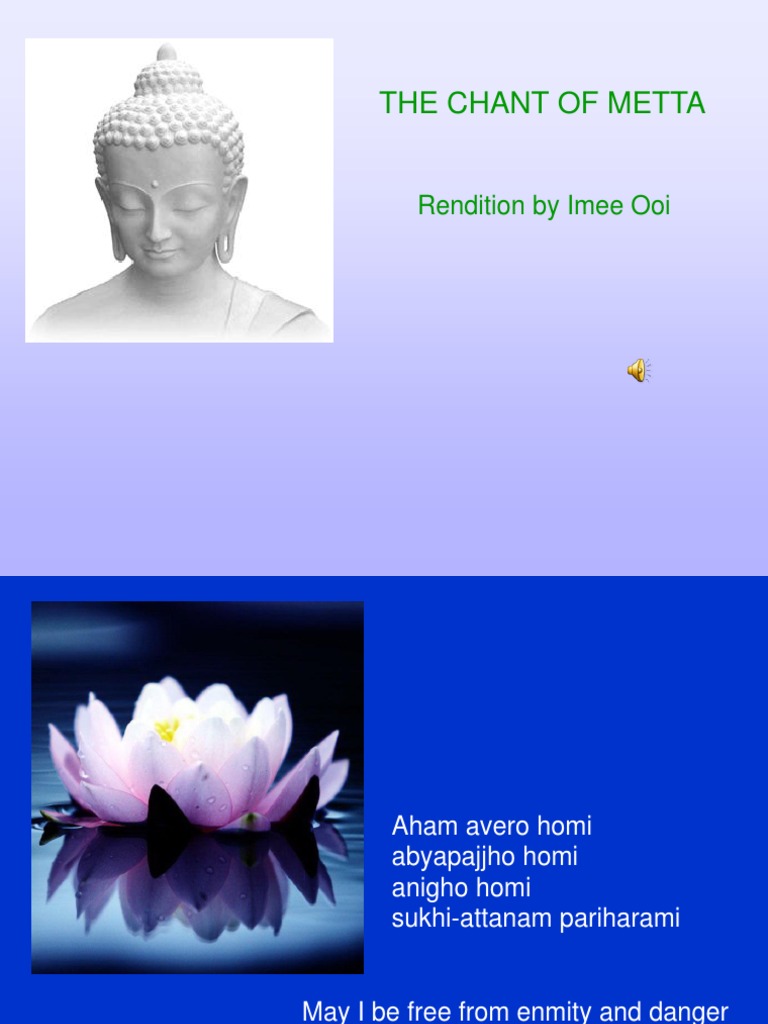 Metta Chanting | PDF | Buddhist Philosophy | Religious Philosophical ...