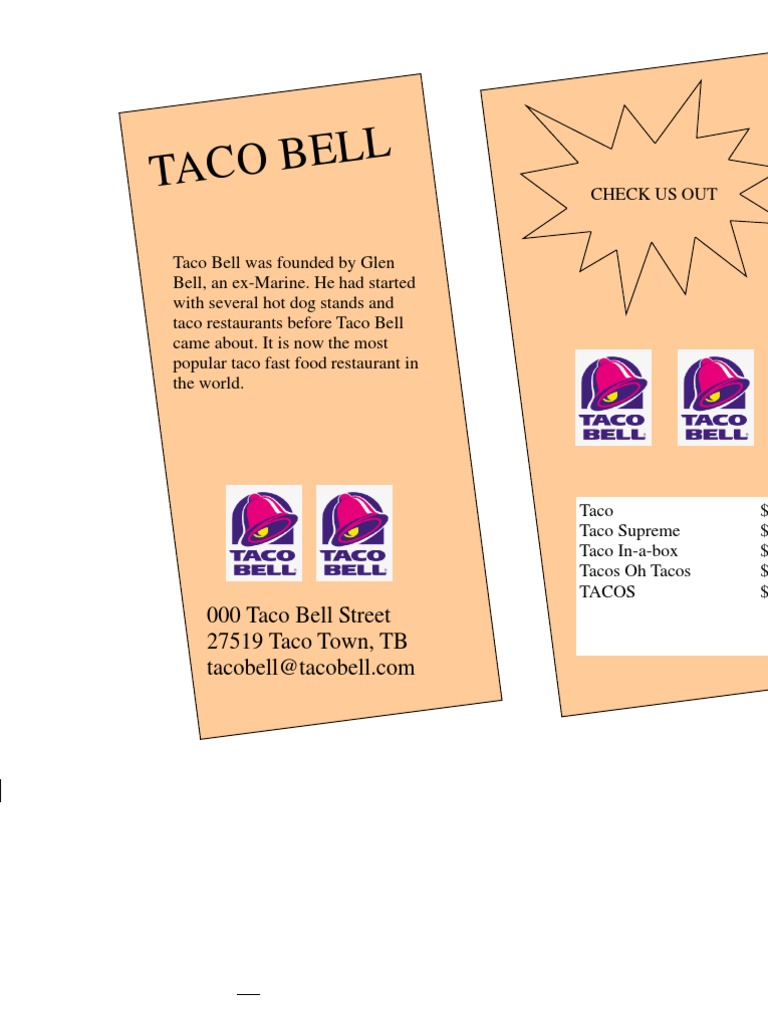 Taco Bell: Fast Food Taco Leader | PDF