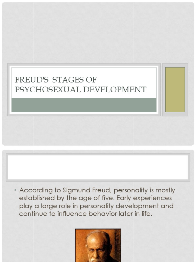 Freud'S Stages of Psychosexual Development | PDF | Psychoanalytic ...