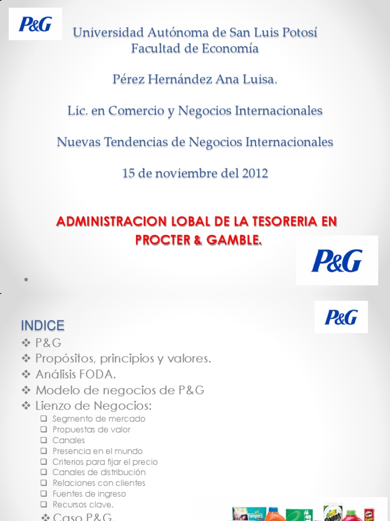 P&G | PDF | Procter & Gamble | Unilever
