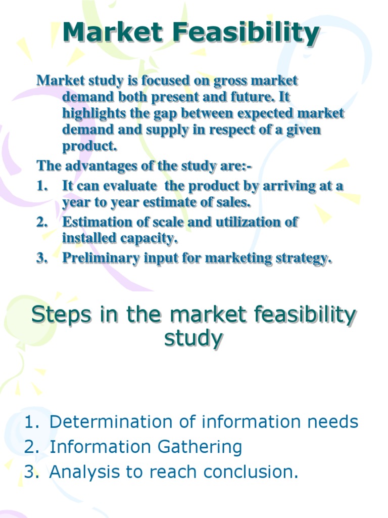 Market Feasibility | Market (Economics) | Target Audience