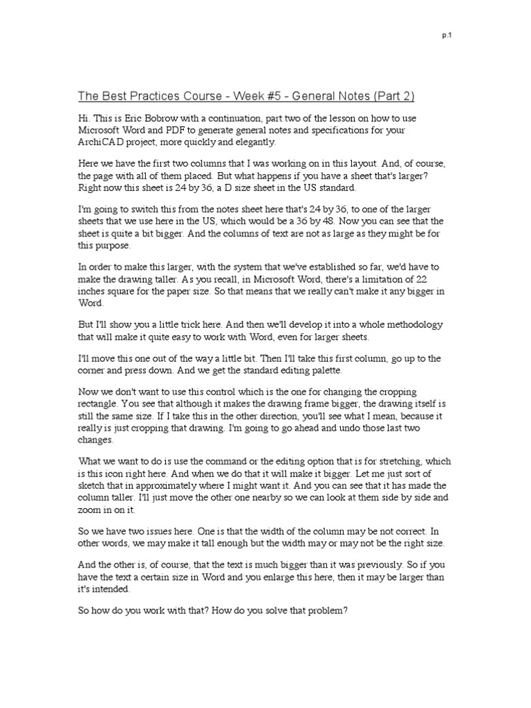 The Best Practices Course Week 5 General Notes Part 2 | PDF | Career ...