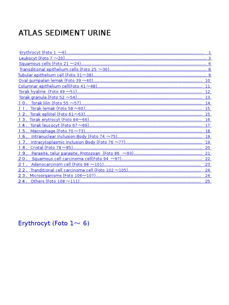 Atlas Urine Sediment | PDF
